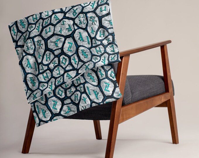 Nordic Rune Fabric Nordic Runes // Red by Thinlinetextiles Nordic Runes ...