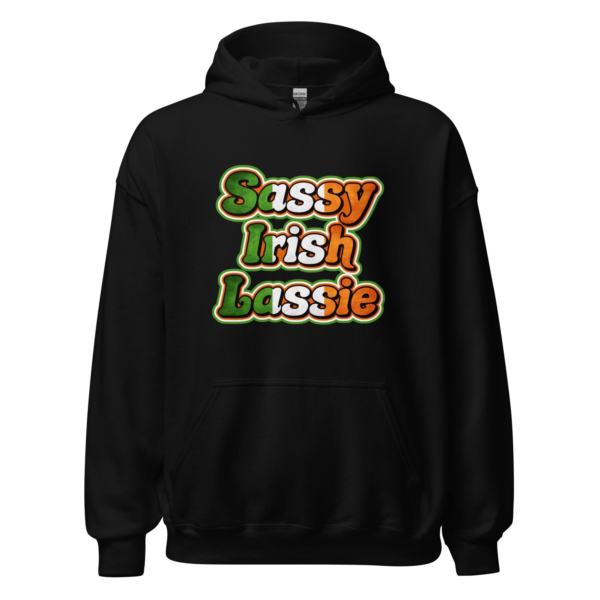 Sassy Irish Lassie Lucky Hoodie Feliz Día de San Patricio - Etsy España