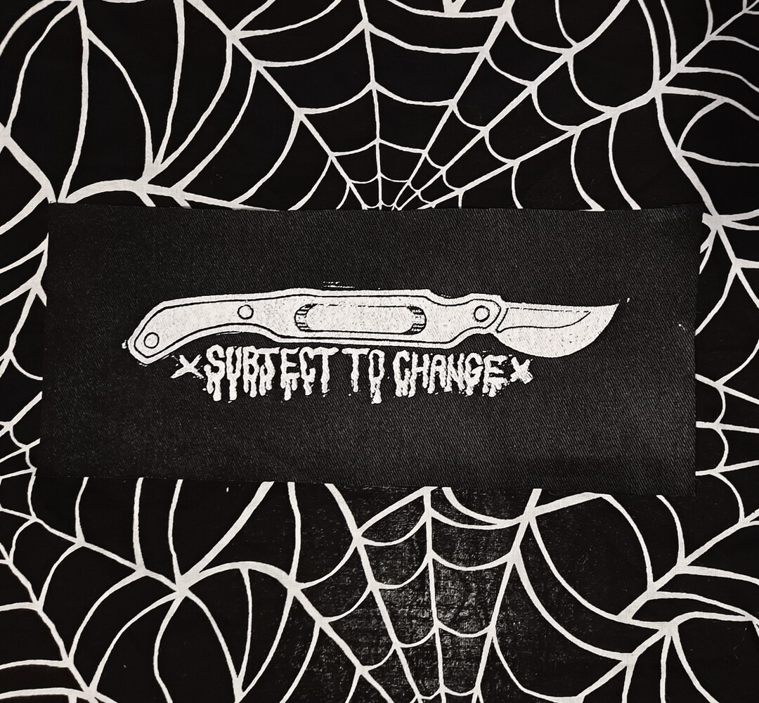 Subject to Change Scalpel Print Patch - Etsy