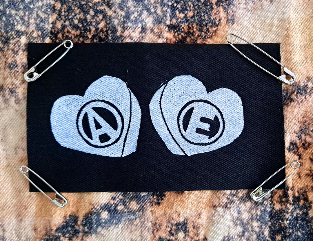 Anarchy and Equality Conversation Hearts Print Punk Patch - Etsy
