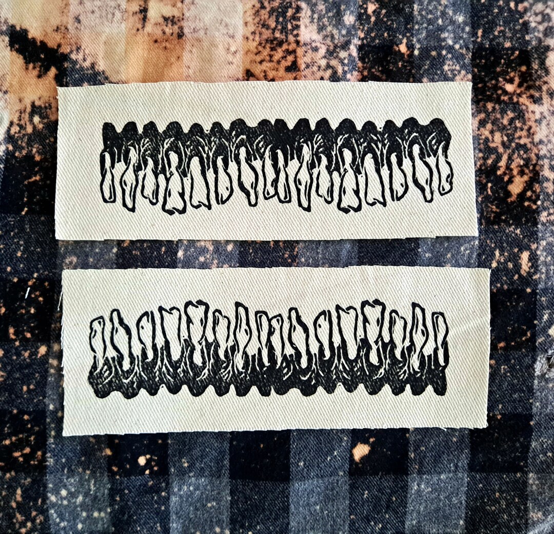 Endless Maw Row of Teeth Patch - Etsy