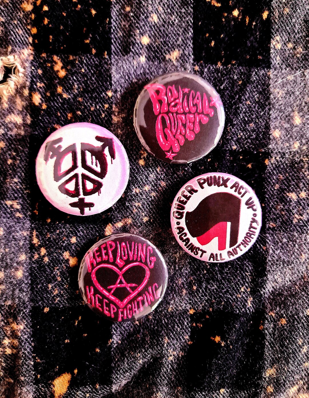 1.25 Radical Queer Punk Pin-back Buttons - Etsy