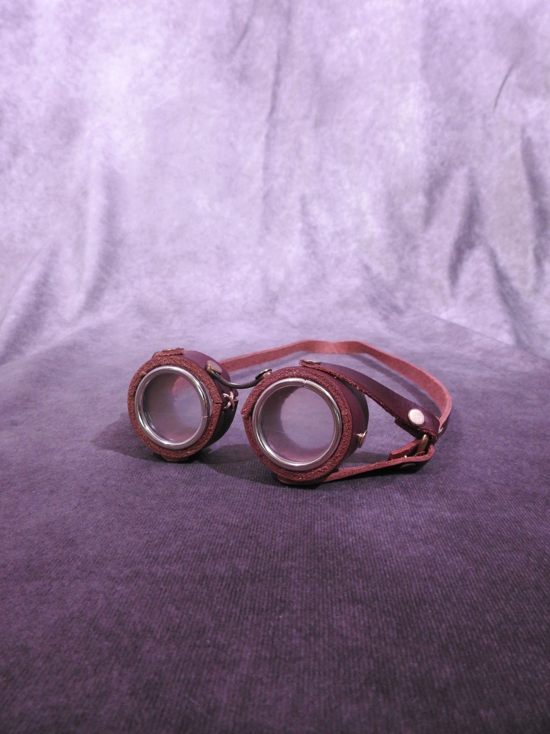 Leather Steampunk Goggles - Etsy