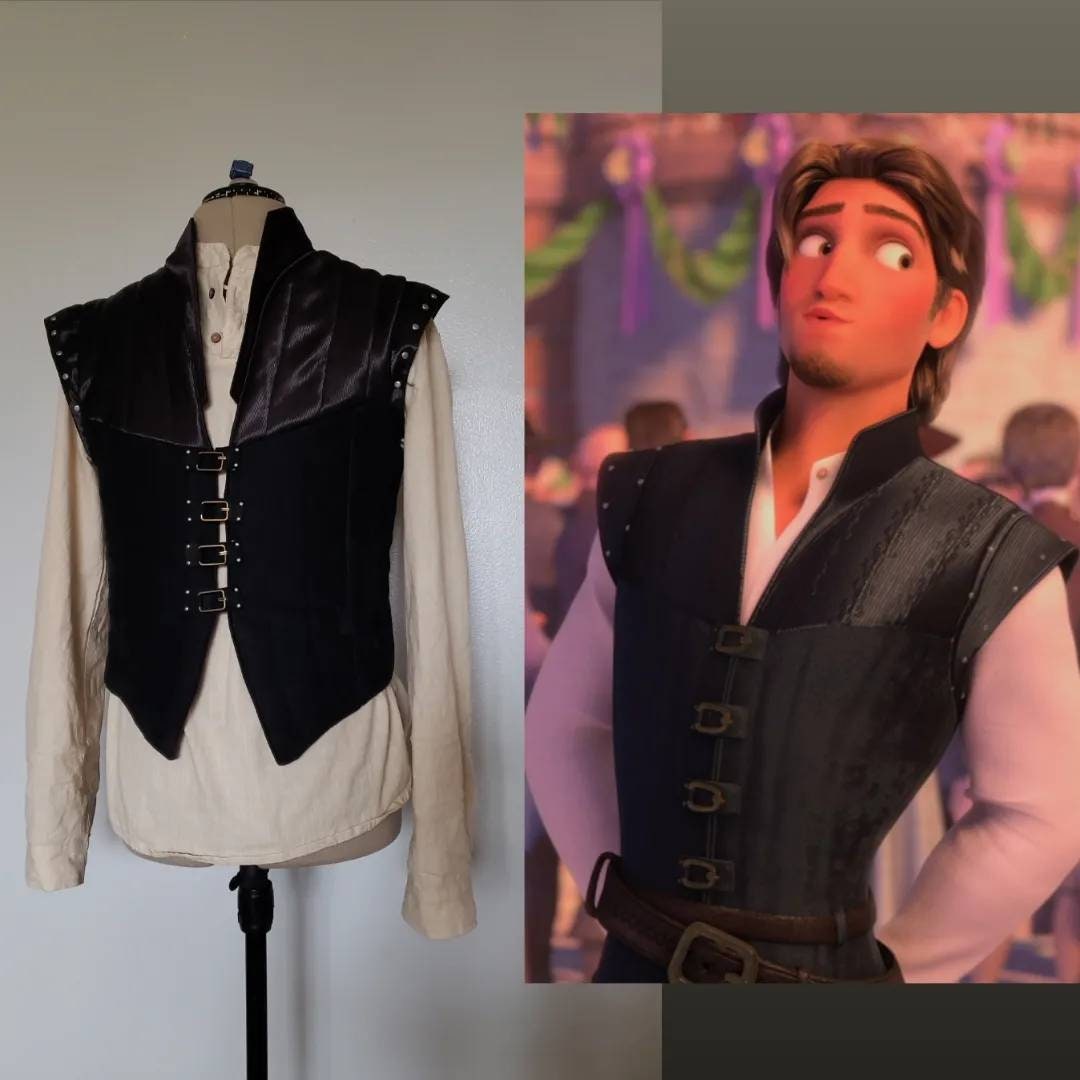 Flynn Rider Vest // Black - Etsy