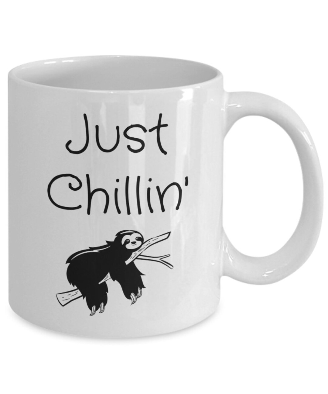 Taza Sloth Just Chillin', taza de té de café divertida, novedad - Etsy ...