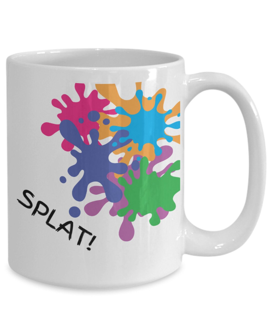 Splat! Art Designed Funny Coffee Mug Cup, for Artists, Designers ...