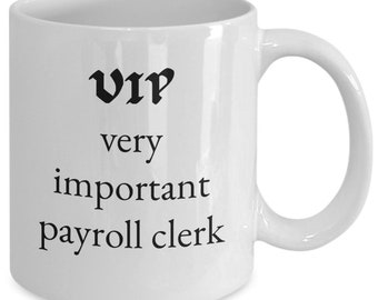 Payroll Clerk Cup - Etsy