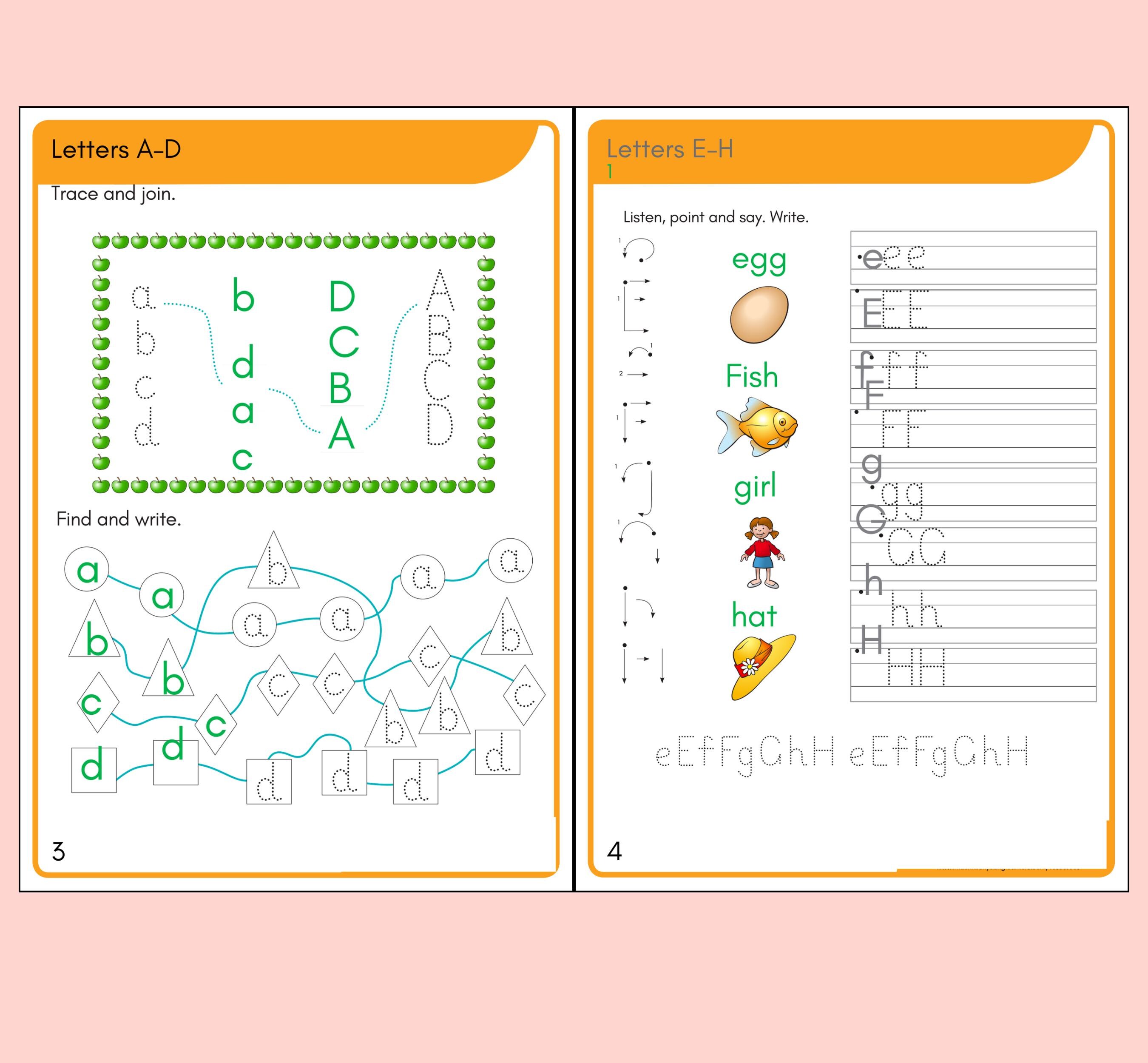 Alphabet & Numbers Practice Sheets: Early Learning Printables (PDF) - Etsy