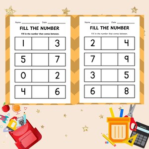 Kids Missing Numbers Practice Worksheet | Number Sequencing Practice ...