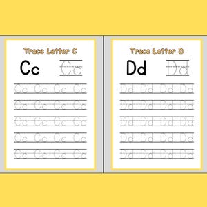 Preschool Alphabet Practice Worksheets | Toddlers ABC Letter Learning ...