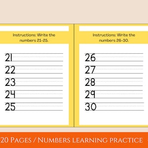 Kids Number Writing Practice Sheets | Preschool Learning Numbers Pages ...