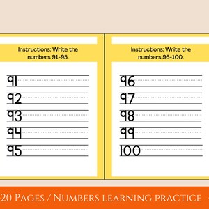 Kids Number Writing Practice Sheets | Preschool Learning Numbers Pages ...