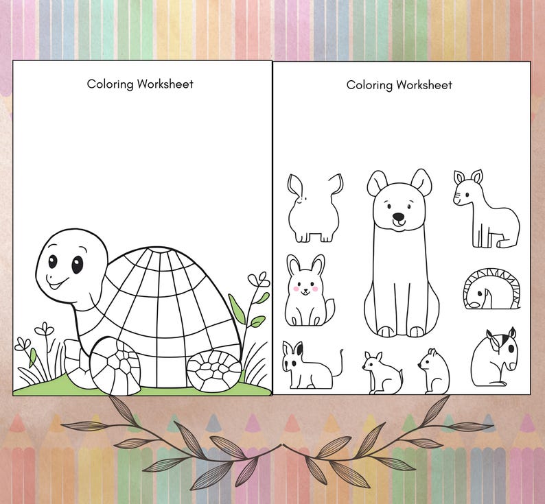 Kids Easy Coloring Pages | Toddler & Preschool Coloring Sheets | Simple ...
