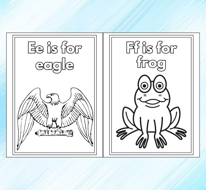Kids Alphabet Coloring Book: Preschool Shapes (PDF Download) - Etsy