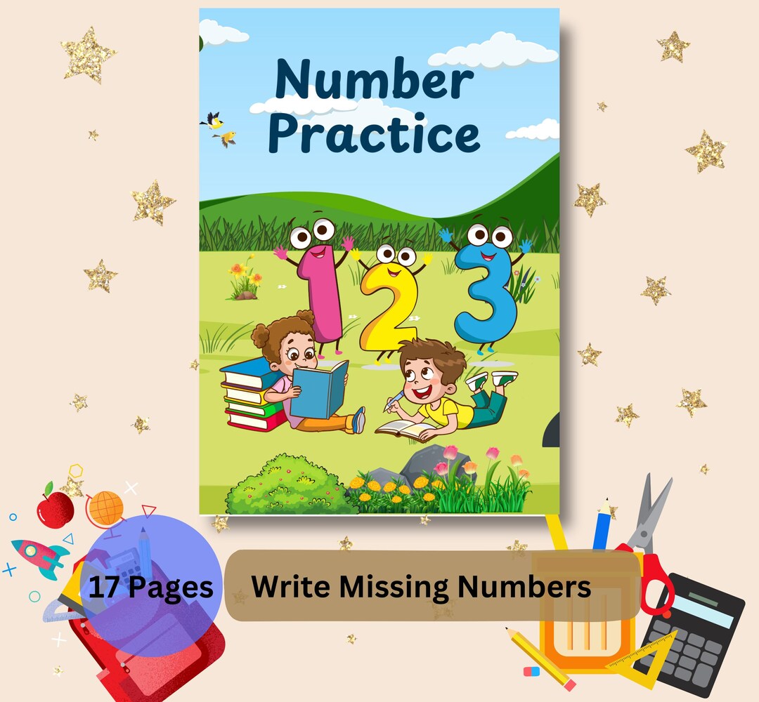 Kids Missing Numbers Practice Worksheet | Number Sequencing Practice ...