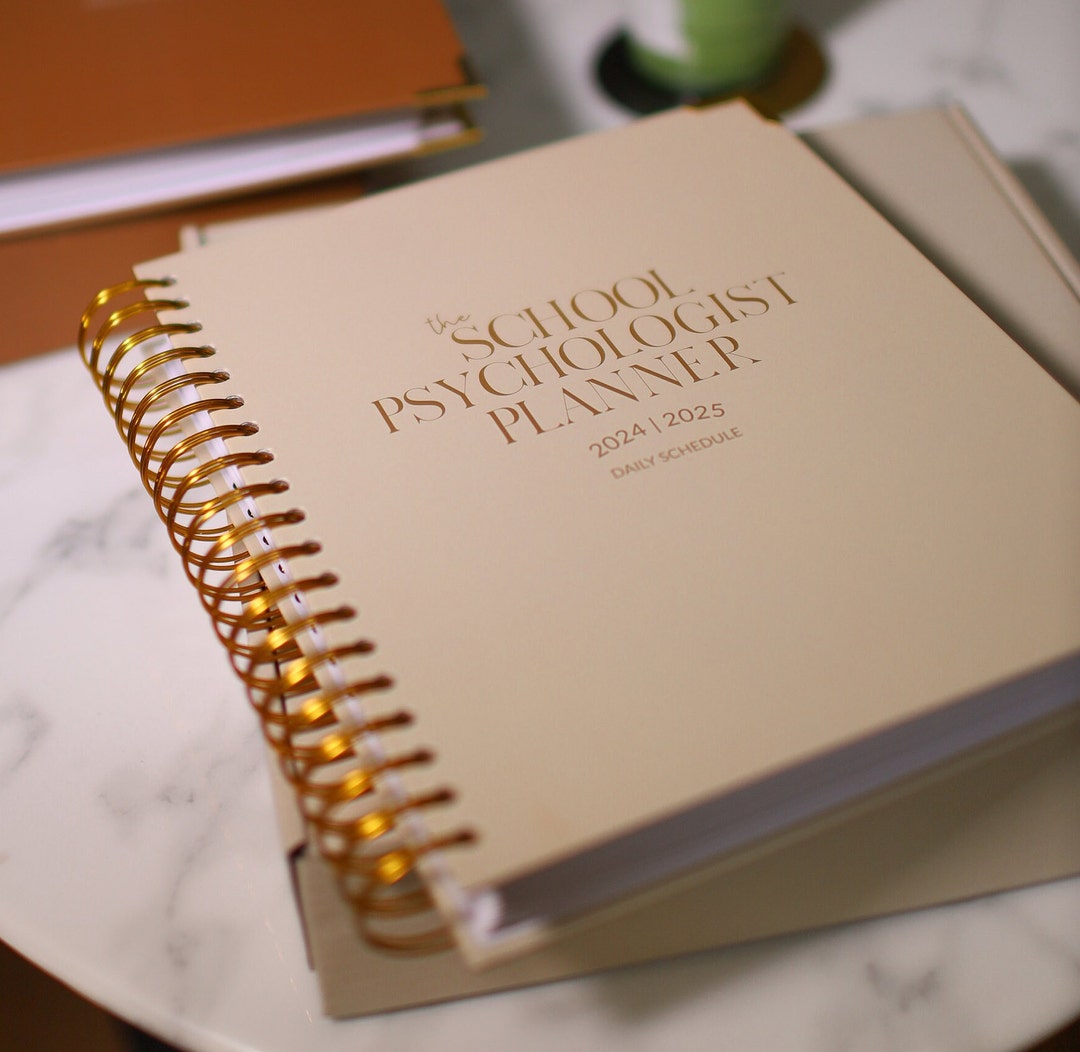 Daily Schedule 24-25 the School Psychologist Planner Includes Yearly ...