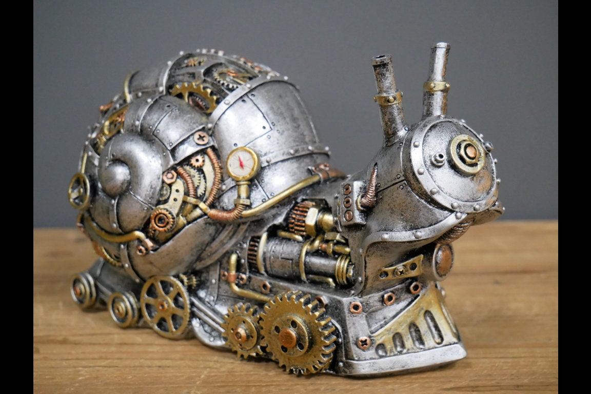Steampunk Snail/ Snail Train Giant African Land Snail | Etsy