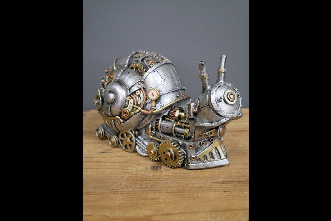 Steampunk Snail/ Snail Train Giant African Land Snail | Etsy