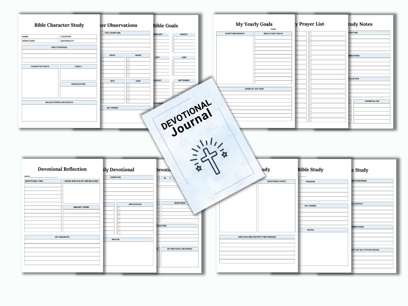 Printable Devotional Journal, Daily Devotional Journal, Digital Bible ...