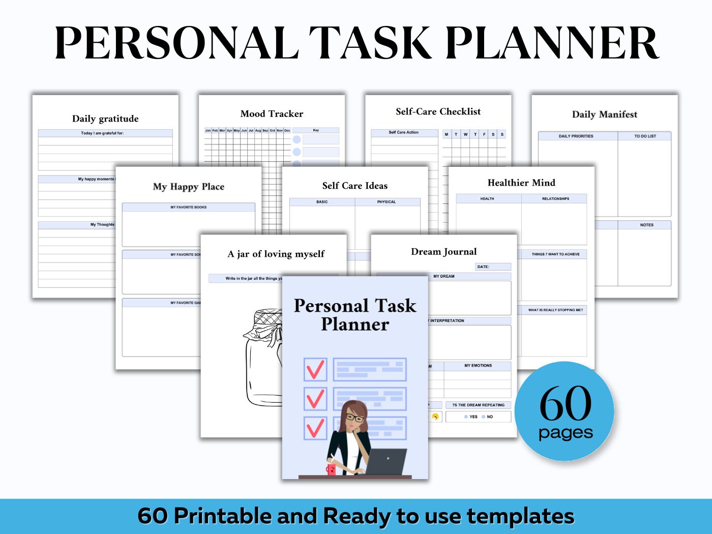 Personal Task Planner, to Do List, Task Tracker, Productivity Planner ...