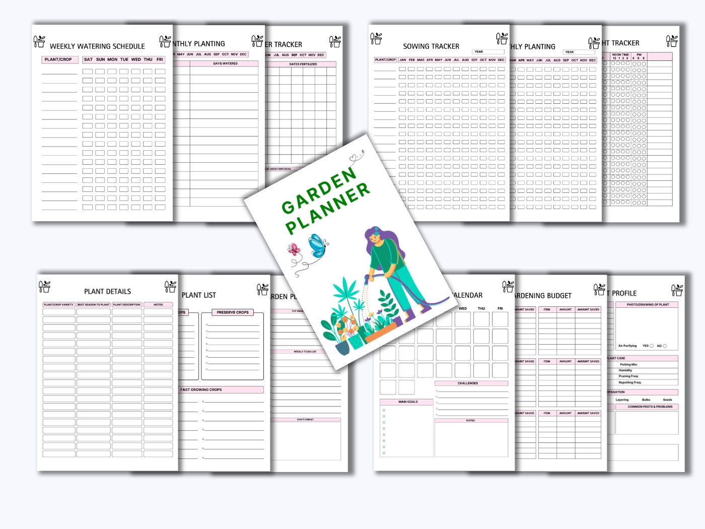 Garden Planner Printable, Gardening Log, Garden Journal, Gardening ...