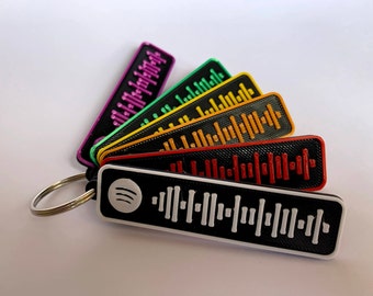 Spotify Code Keychain - Etsy