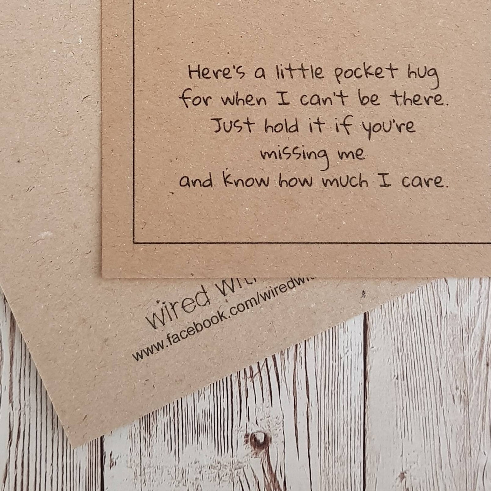 24 Printed Pocket Hug Poem Cards A6 Attach Your Handmade - Etsy
