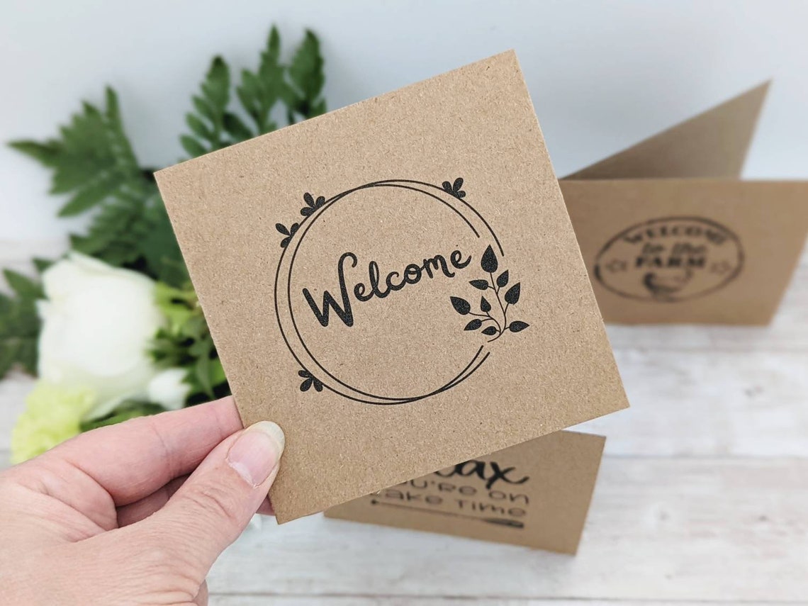 Hospitality Welcome Cards, Printed for Your Holiday Home or Guest House ...