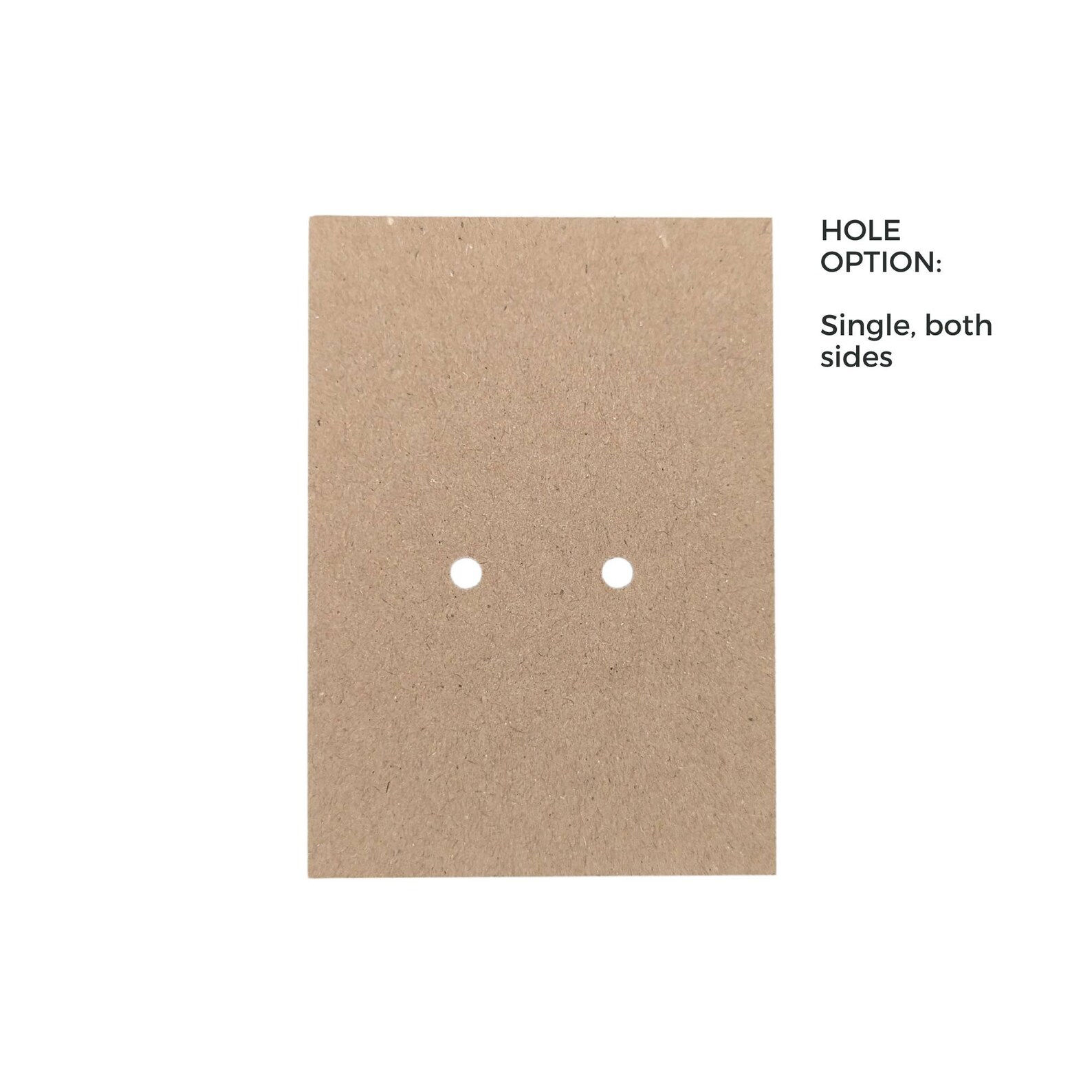 Blank Hair Clip Display Cards, A7 Recycled Kraft Backing Cards, With ...
