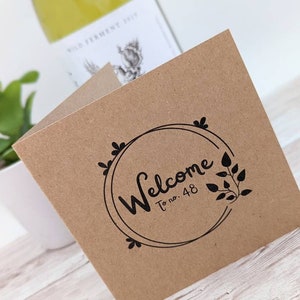 Personalised Welcome Cards, Printed for Your Holiday Home Guest House ...