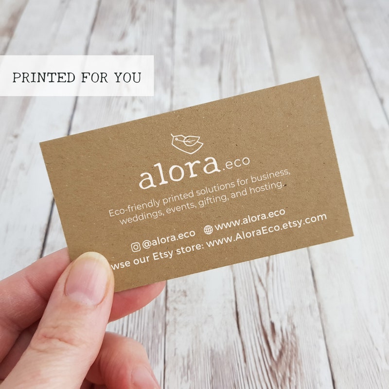 Rustic Business Card - Etsy