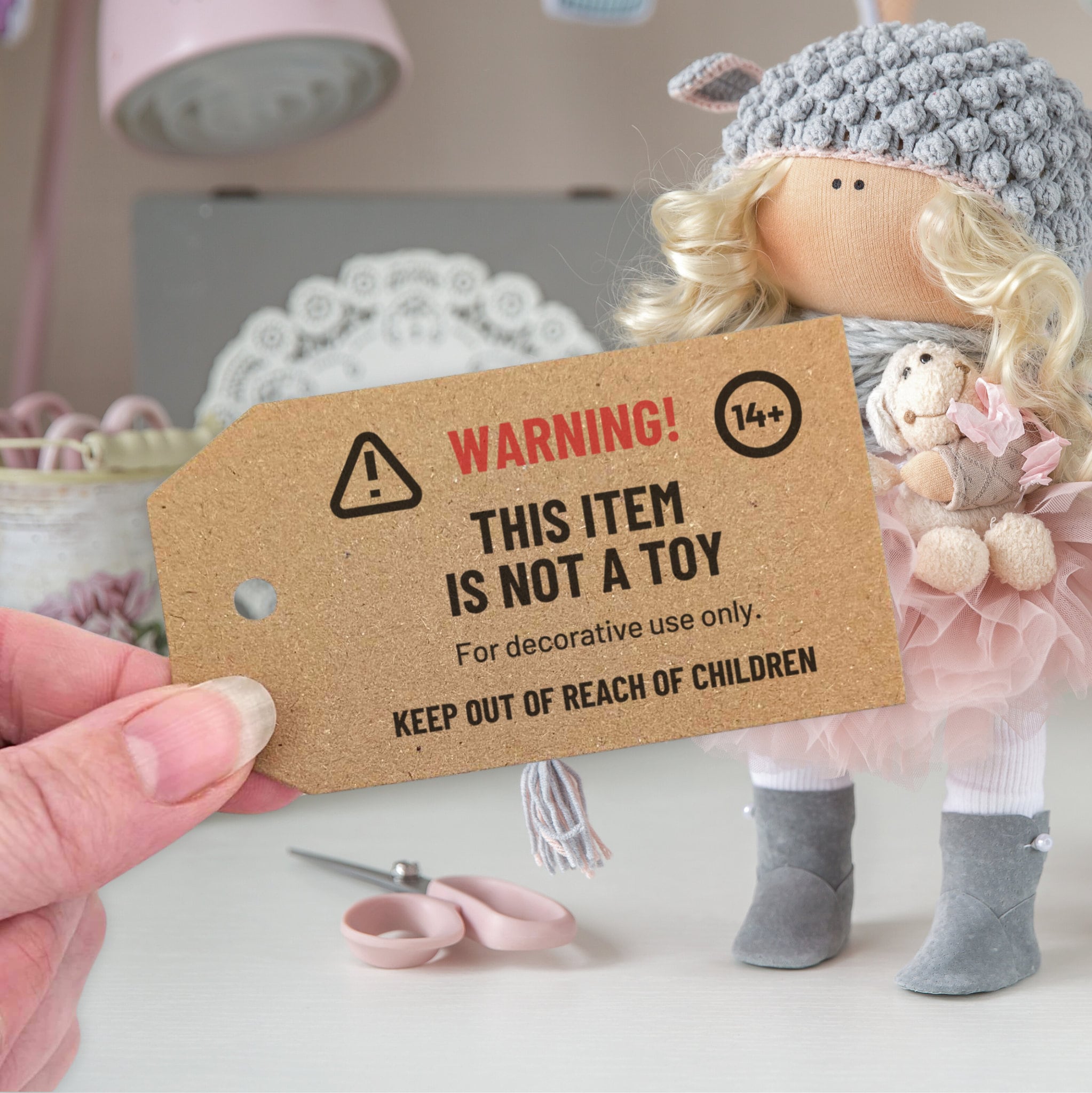 20 NOT A TOY Warning Labels, for Decorative Use Only Safety Card Tags ...
