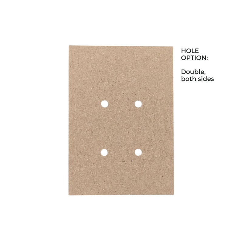 Blank Hair Clip Display Cards, A7 Recycled Kraft Backing Cards, With ...