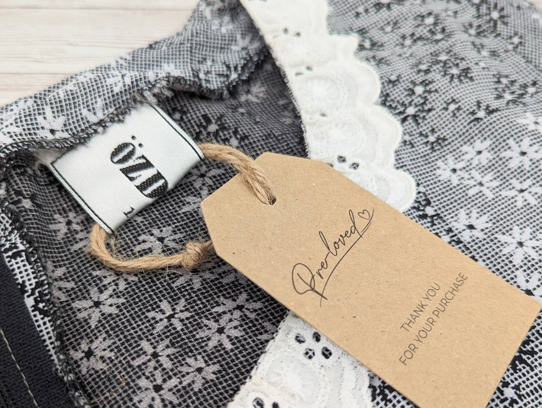 30 'pre-loved' Price Tags, Recycled Card Labels, for Your Preloved or ...