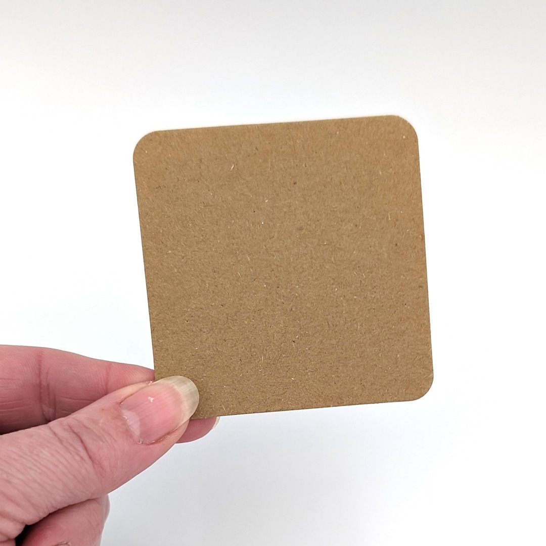 40 Square Blank Business Cards With Round Corners, Zentangle Cards ...