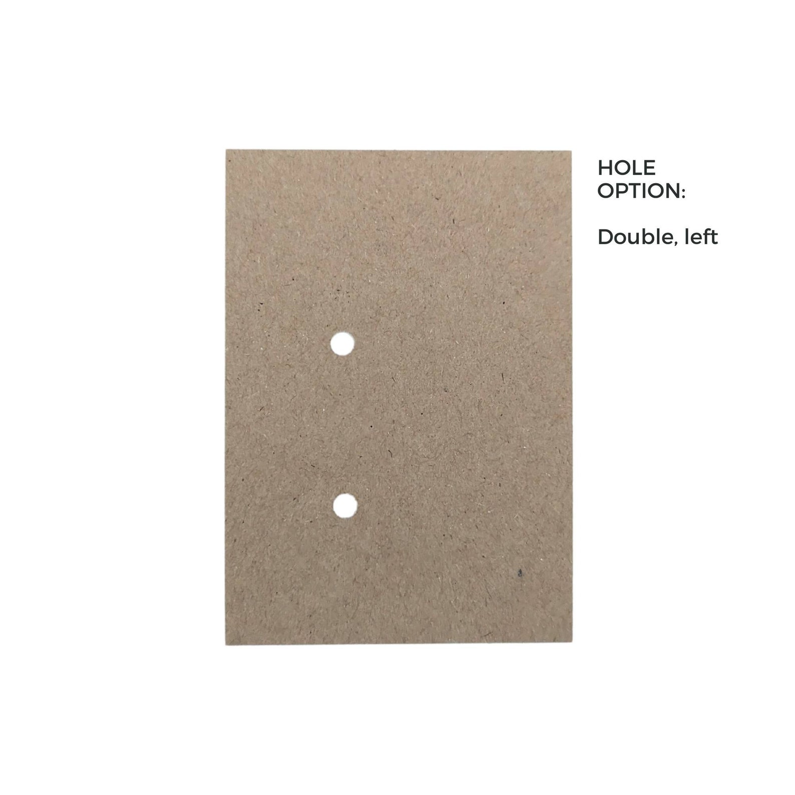 Personalised Logo Hair Clip Display Cards, A7 Recycled Kraft Backing ...