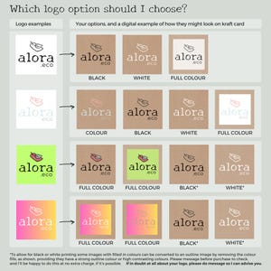 30 or 50 Double-sided Logo Swing Tags, Add Your Socials, Portrait Kraft ...