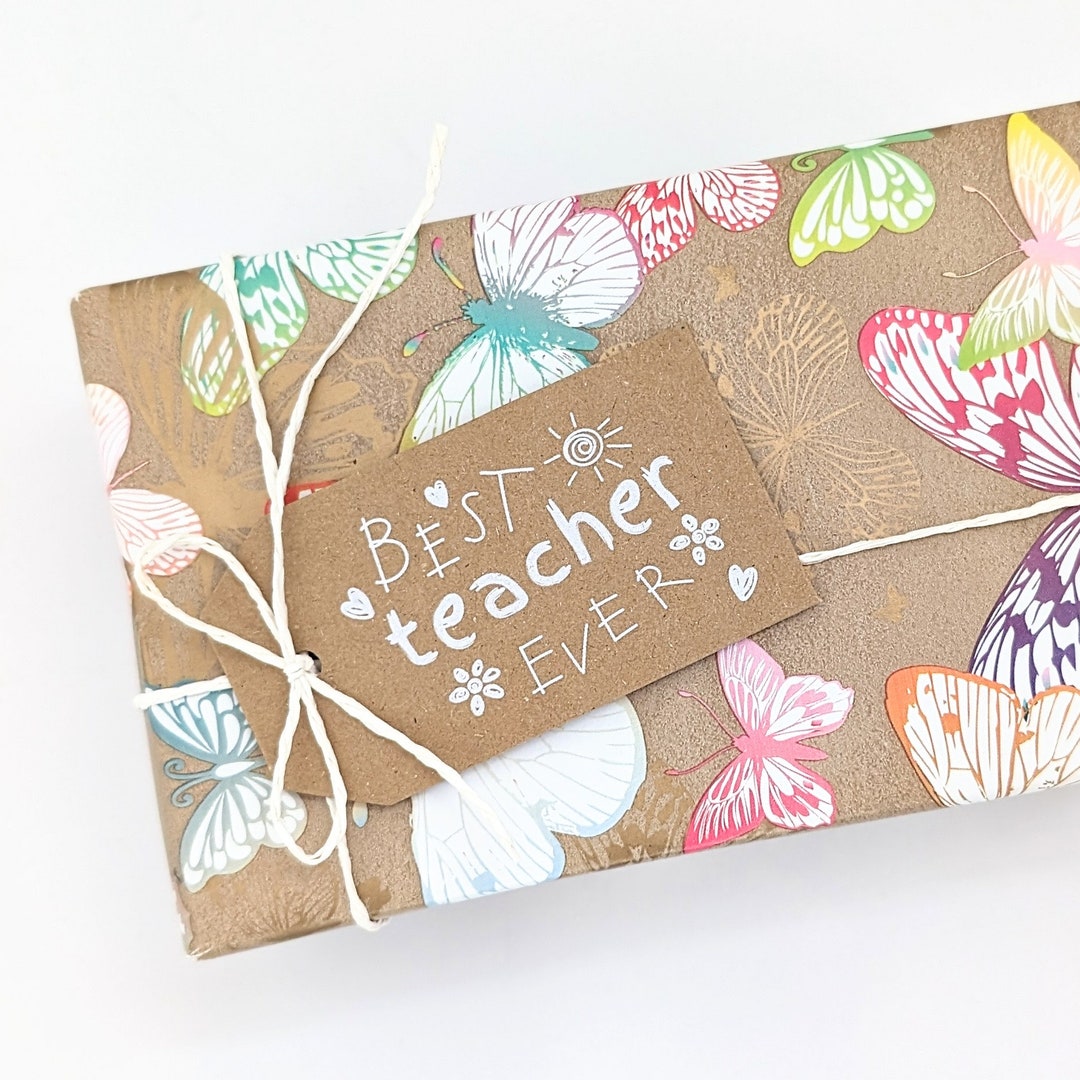 Best Teacher Gift Tags, Choice of Colours, Recycled Gift Tags, Gift Tag ...
