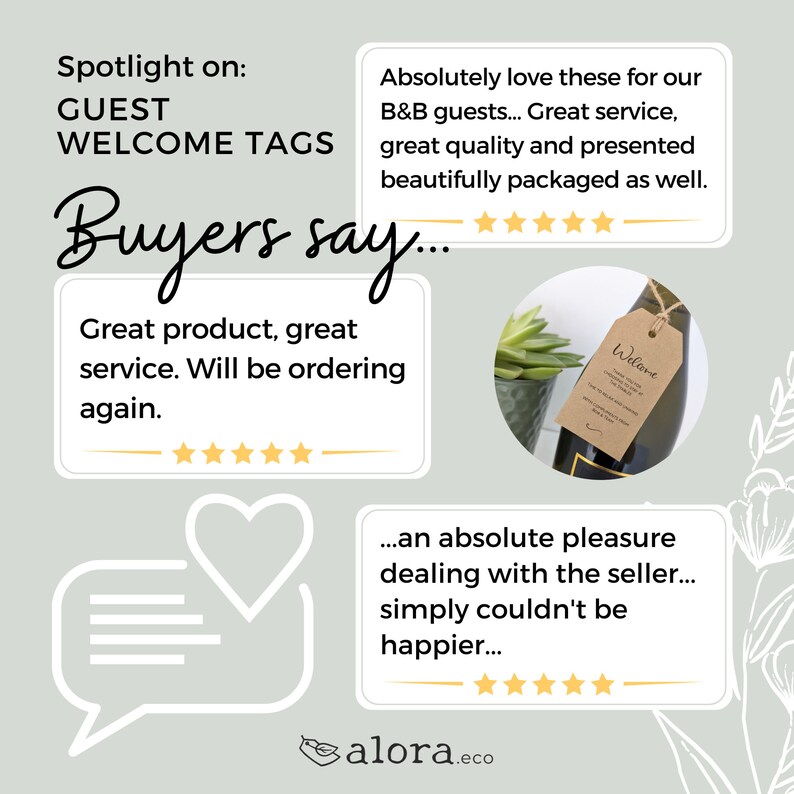 30 Hospitality Welcome Gift Tags, Printed for Your Mountain Holiday ...