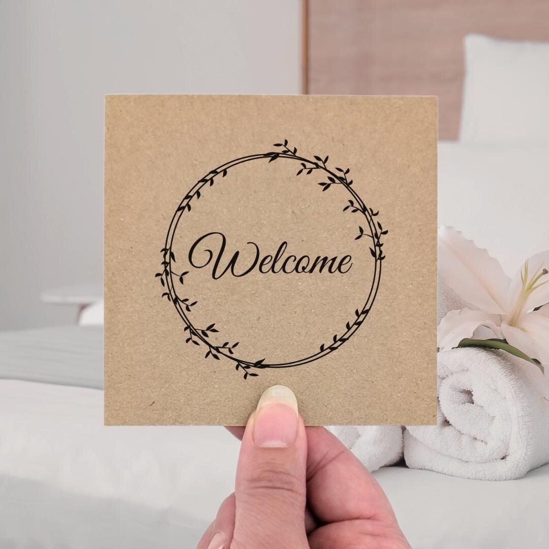 Guest Welcome Cards, Printed for Your Wedding or Rental Property, 4 ...
