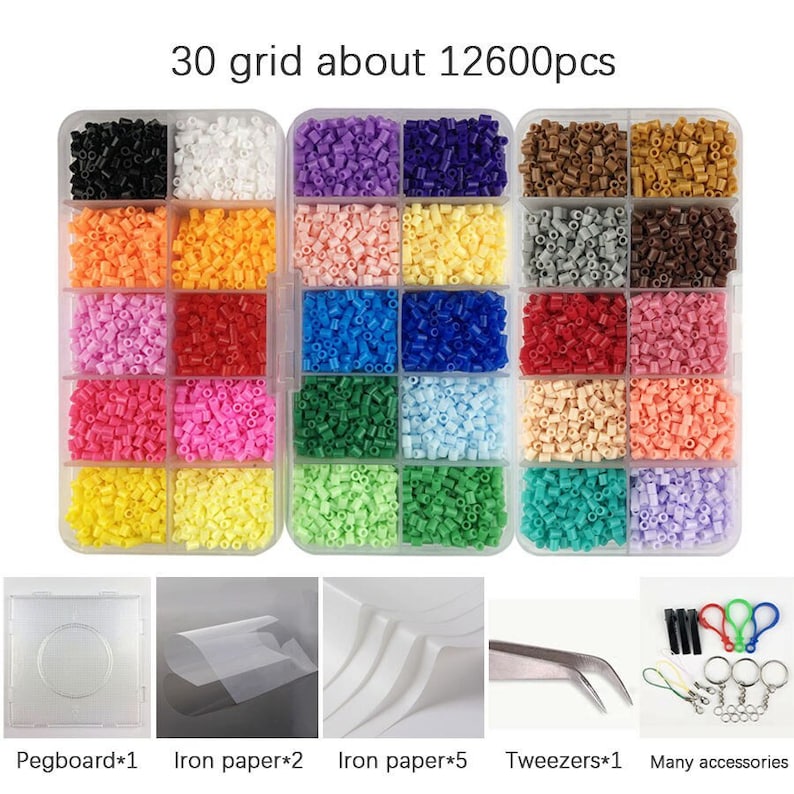 2.6mm Mini Hama Beads 80colors Kits Perler Beads Tool and - Etsy
