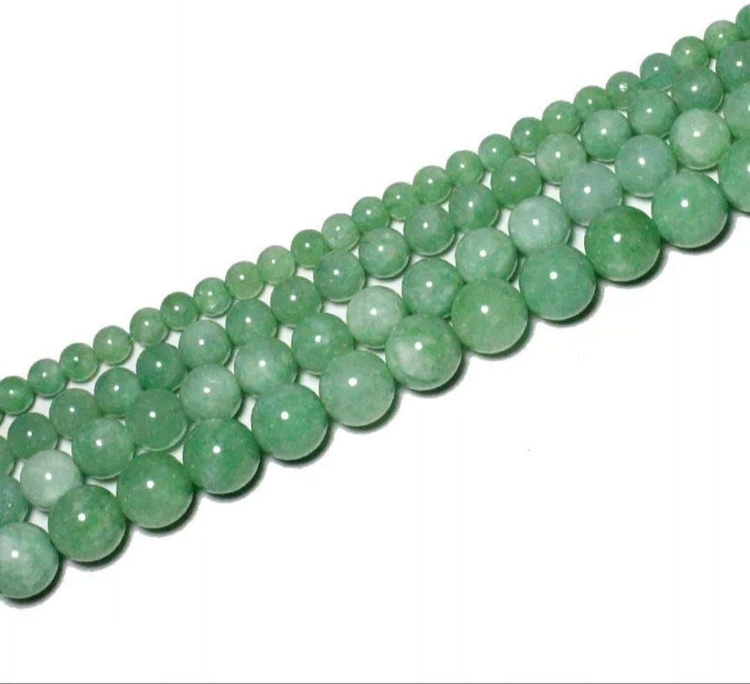 Natural Burmese Green Jade Round Beads,round Smooth ,AAA Quality 6,8,10 ...
