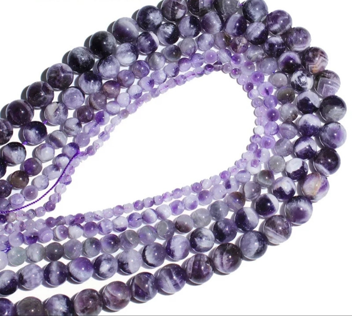 Natural Amethyst Round Beadsround Smooth AAA Quality - Etsy