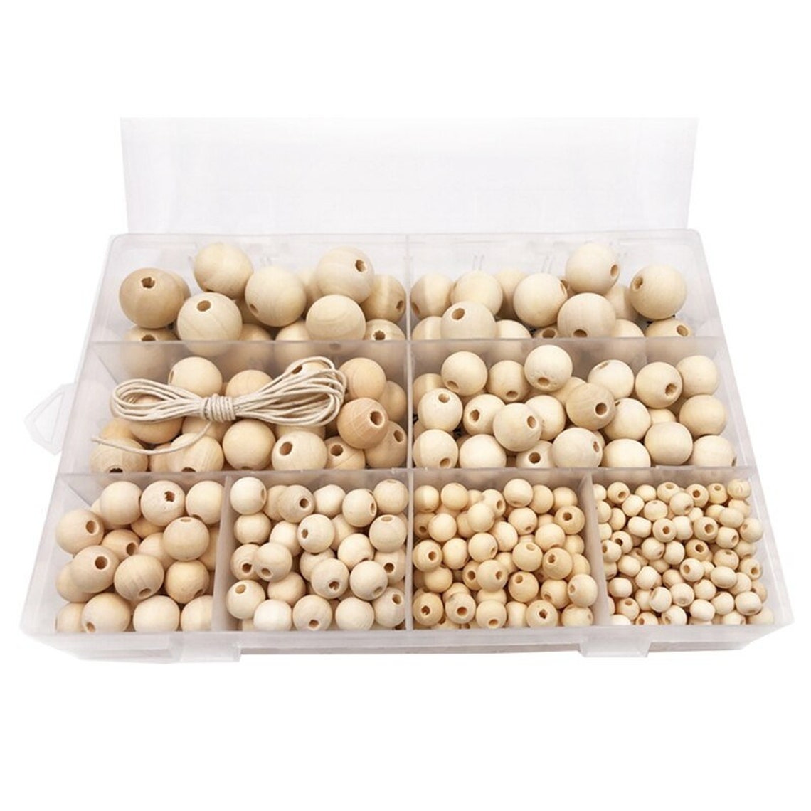 Natural Wood Bead Jewelry Making Handmade for DIY Jewelry - Etsy