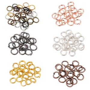 200pcs/bag Metal Jump Rings Split Ring Gold/silver/rose - Etsy