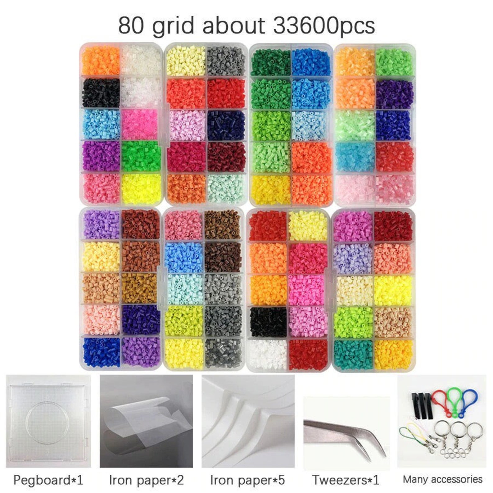2.6mm Mini Hama Beads 80colors Kits Perler Beads Tool and - Etsy