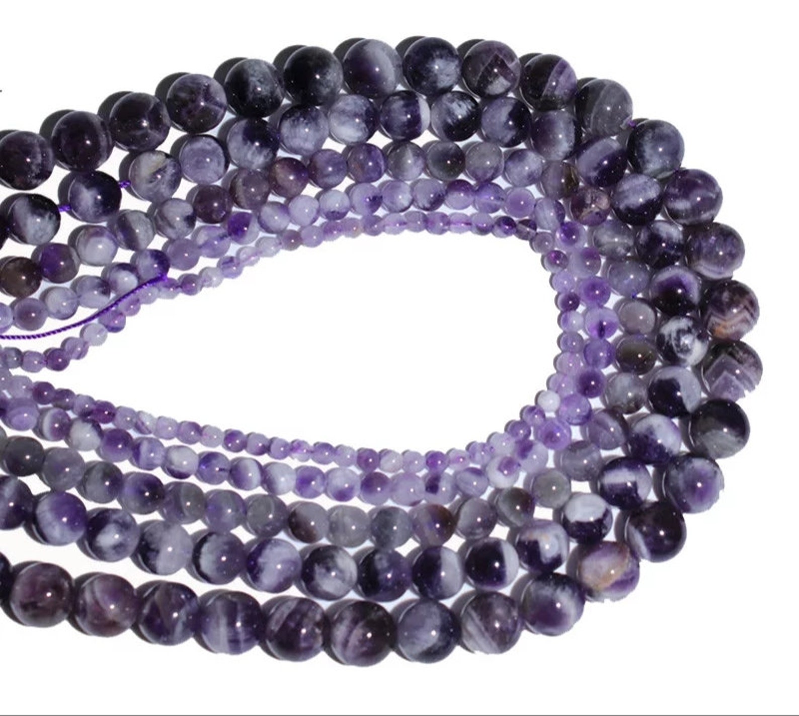 Natural Amethyst Round BeadsRound smooth AAA Quality | Etsy