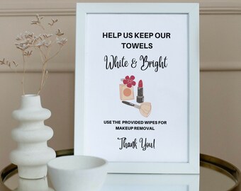 Airbnb Makeup Sign - Etsy