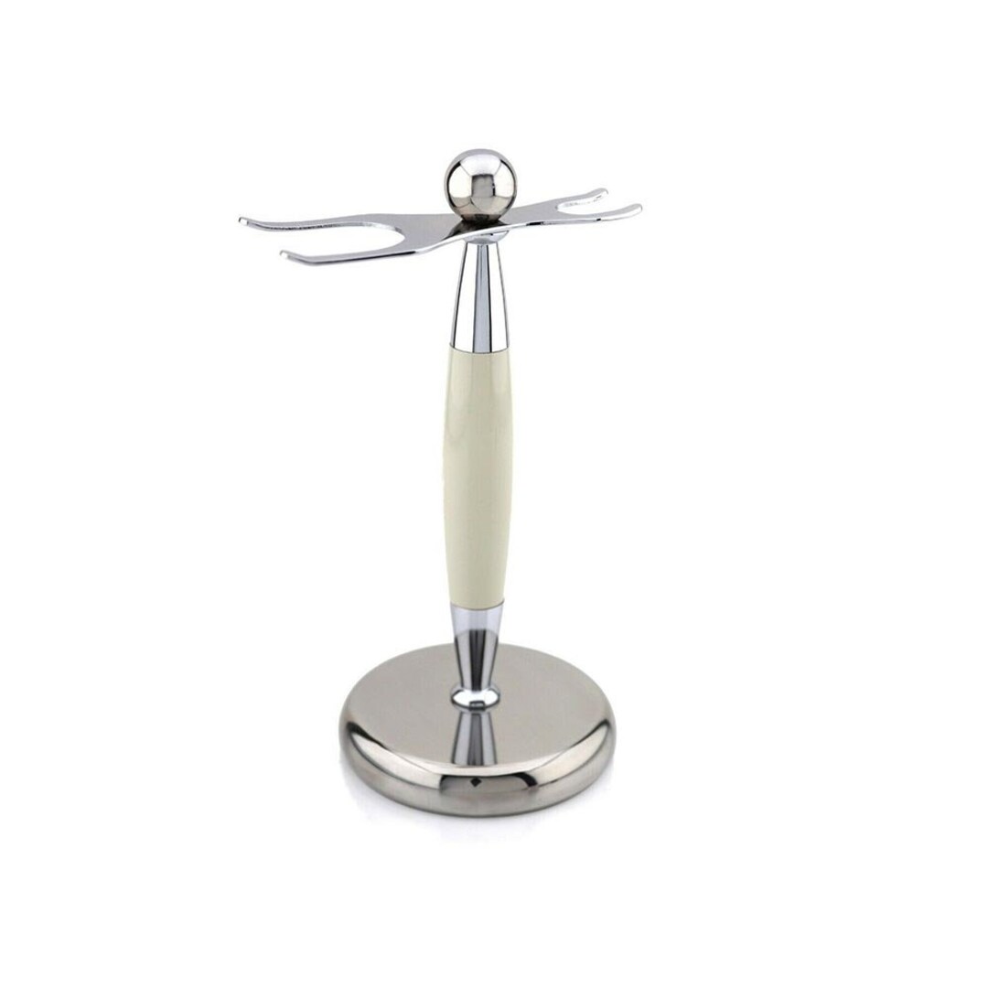 Ivory Double Shaving Stand/holder for Both Brush and Razor - Premium ...