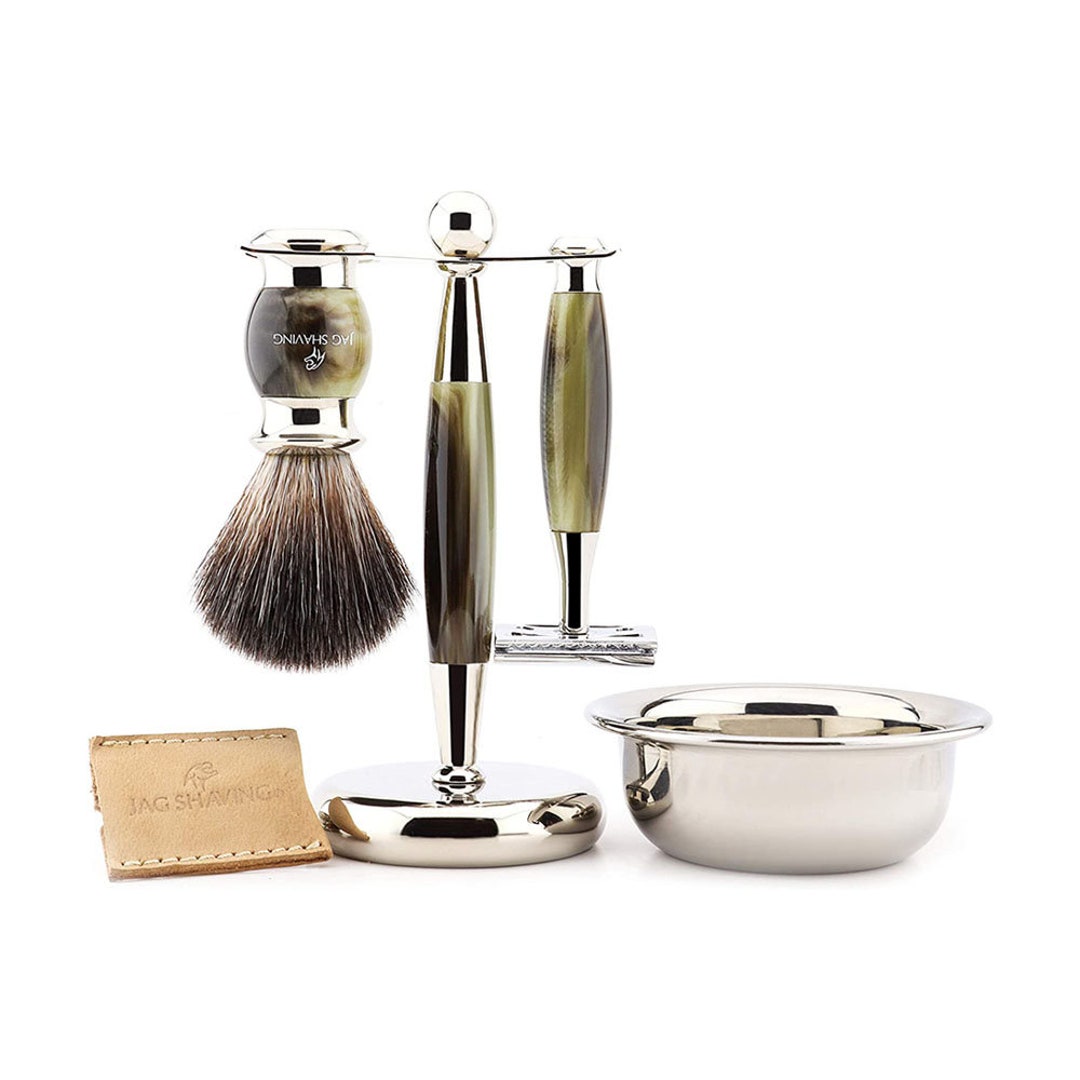 Luxury Shaving Set for Men - DE Safety Razor - Shaving Brush - Shaving ...